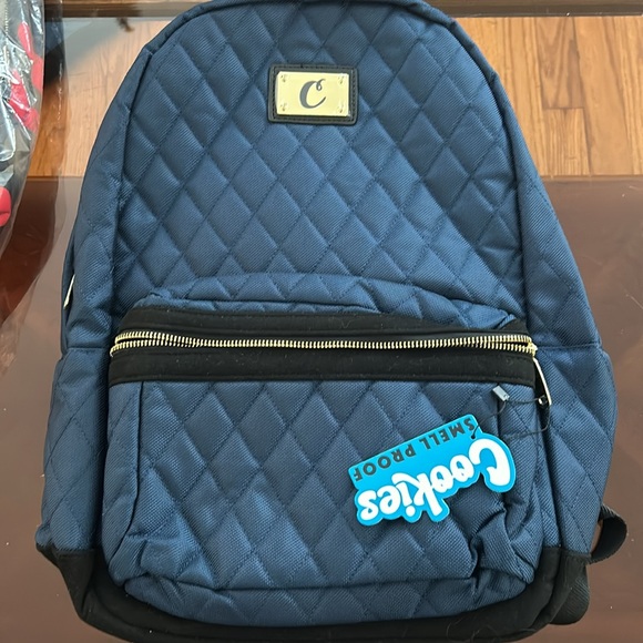 Bags | New Cookies V3 Quilted Smell Proof Blue Backpack | Poshmark